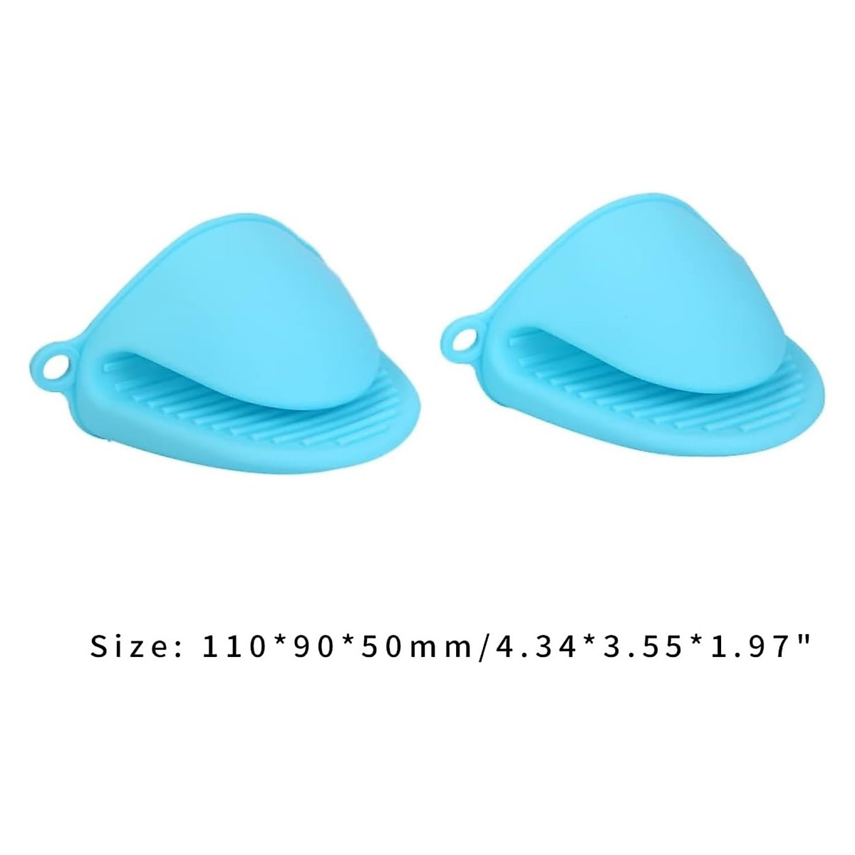 Oven Mitts Gadgets Rubber Oven Mitts 2pcs Thicken Grill Gloves BBQ Gloves Bowl Pot Clips Kitchen Gadgets for Baking Cooking (Color : A)