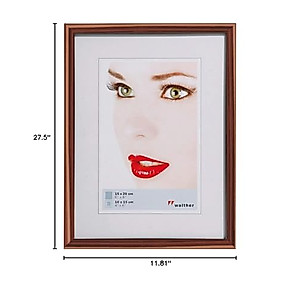 Walther Design KB070H Galeria Picture Frame, 19.75 x 27.50 inch (50 x 70 cm), Black