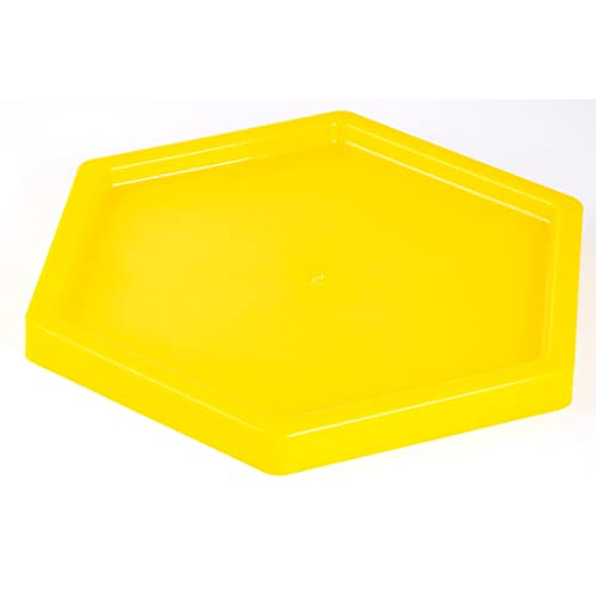 Decorative Tray Hexagonal Serving Dishes Platters for Serving Food Trays for Party Buffet (Yellow) 4195 Hexagonal Tray