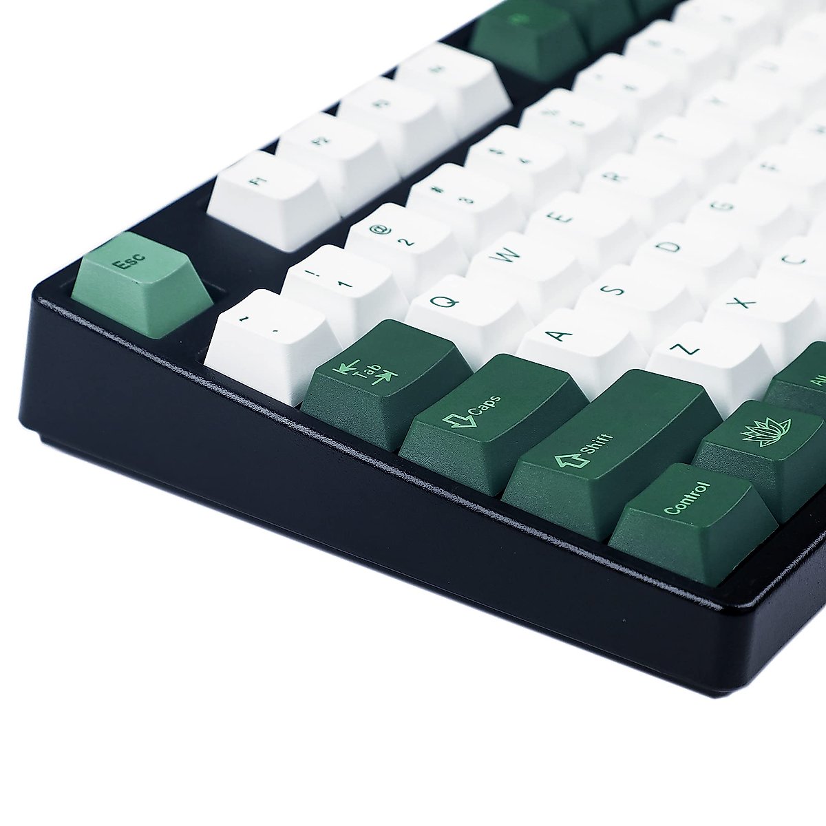 144 Keys Botanical Cherry Profile PBT Dye Sub Keycaps for MX Mechanical Keyboard GMMK Filco Ducky 104 TKL GK61 KBD75 96 GK64 68 (144 Key Botanical)