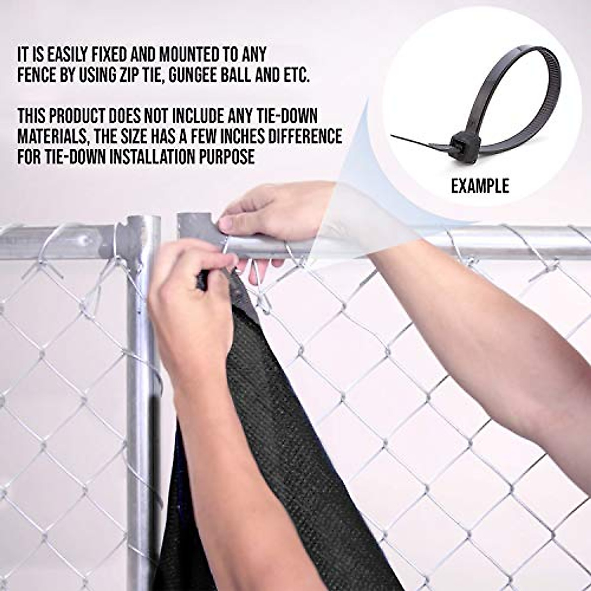 E&K Sunrise 5' x 25' Green Ience Privacy Screen, Commercial Outdoor Backyard Shade Windscreen Mesh Iabric Shade Net Cover for Patio Lawn Chain Link Garden Yard Backyard