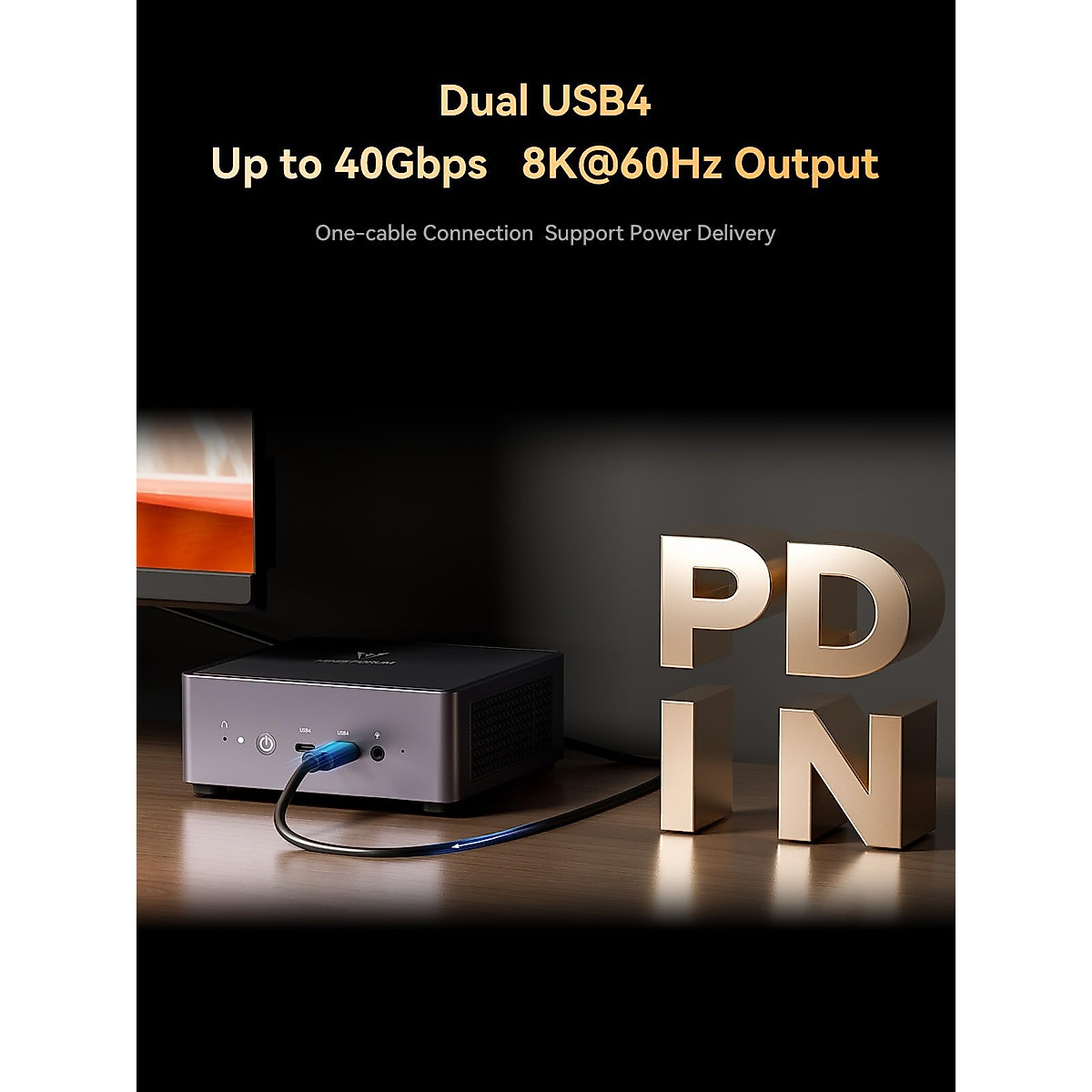 MINISFORUM DeskMini UM790 Pro Mini PC AMD Ryzen 9 7940HS Barebones Version Without RAM and SSD Personal Computer, AMD Radeon 780M Graphics, 2xHDMI(4K) 2xUSB4(DP|8K) Outputs