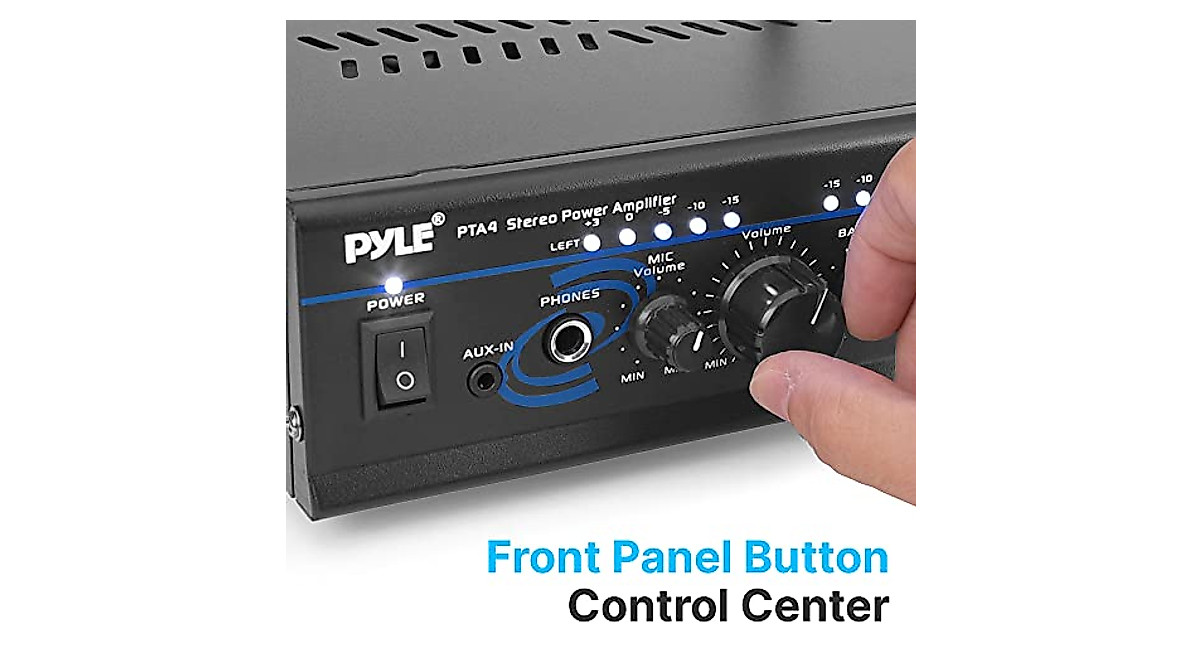 Pyle Home Audio Amplifier System - 2X120W Bluetooth