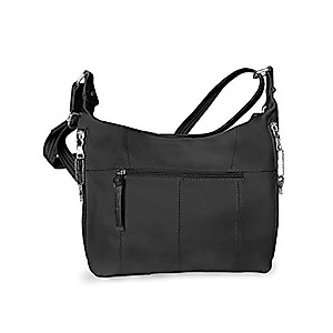 Roma Leathers Concealment Purse - Premium Cowhide Leather - Black - Studded - Dual Gun Entry - Adjustable Shoulder Strap - Designed in USA - 30 Day Manufacture Guarantee
