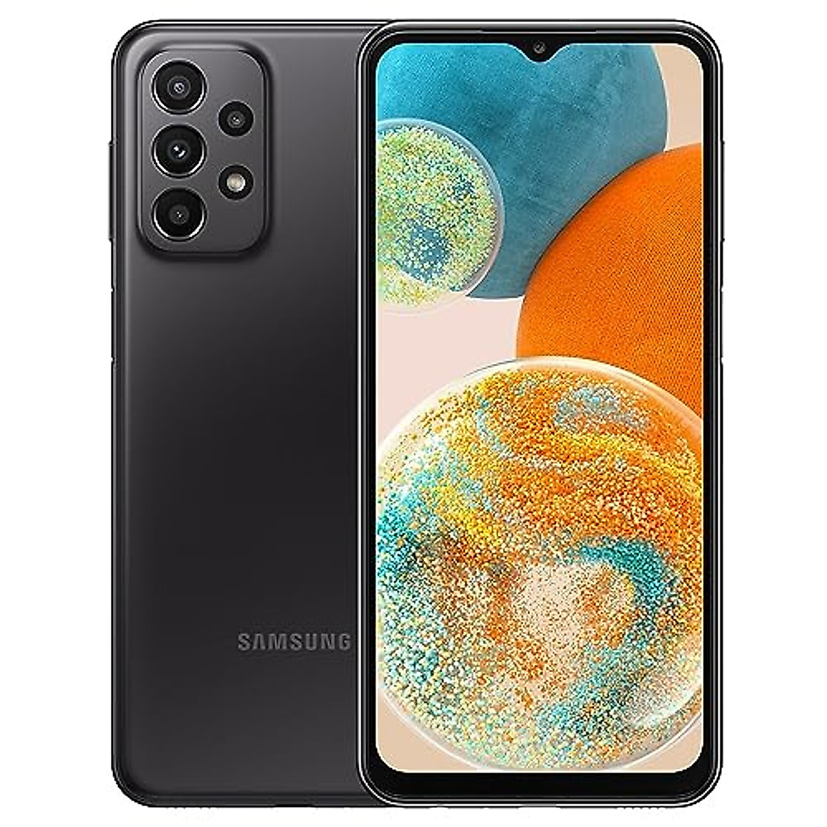 SAMSUNG Galaxy A23 5G (64GB, 4GB) 6.6" 120Hz FHD+, Android 12, 50MP Quad Camera, US 5G / Global 4G Volte (GSM Unlocked for T-Mobile, Metro, AT&T, Global No Logo) A236U1 (w/ 256GB SD, Black) (Renewed)