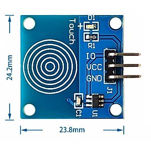 WWZMDiB 6Pcs TTP223B Digital Capacitive Touch Sensor Switch Module DC 2~5.5V for Arduino Raspberry Pi DIY