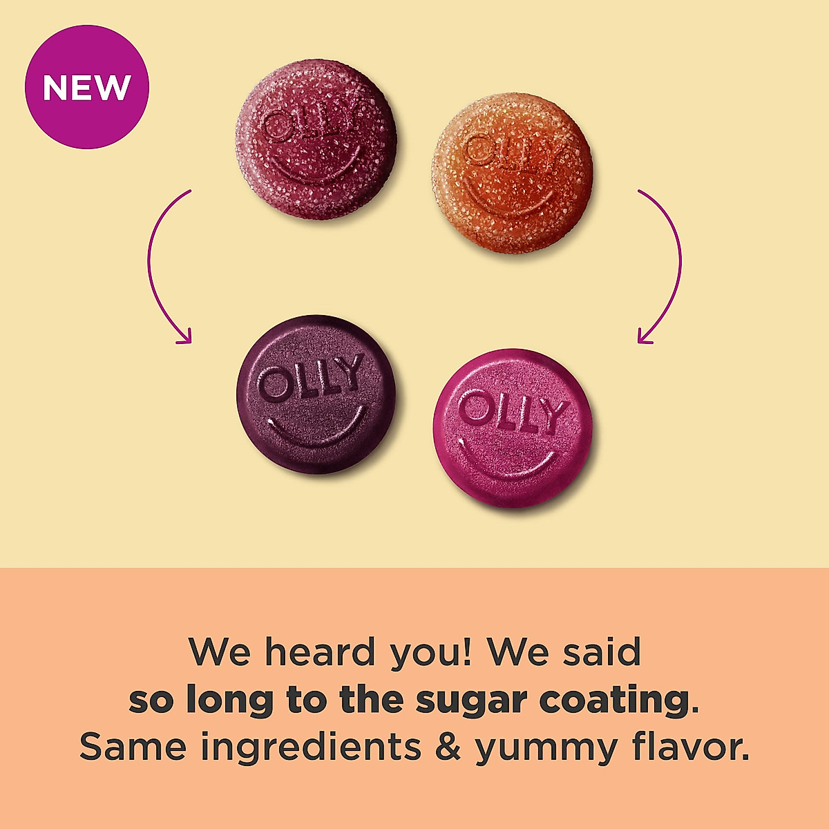 OLLY Kid's Multivitamin + Probiotic Gummy, Vitamins A, C, D, E, B, Zinc, Digestive Support, Chewable Supplement, Berry Flavor, 60 Day Supply - 120 Count Pouch