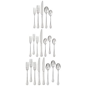 Ginkgo International Varberg 20-Piece Stainless Steel Flatware Place Setting, Service for 4