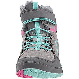 Merrell Kids' Unisex M-Moab Fst Polar Mid A/C Wtrpf Hiking Boot, Grey/Multi, 2 Wide US Little Kid