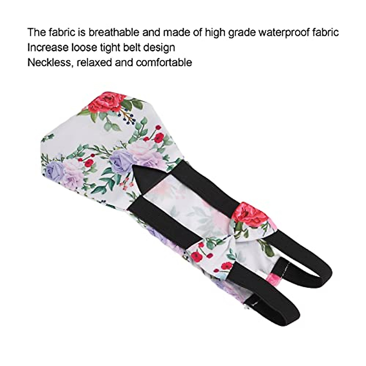 01 02 015 Chicken Shit Pocket Diapers, Waterproof Cloth Fabric Duck Diapers Unique Bowknot Elegant Goose for Pet(S Number)