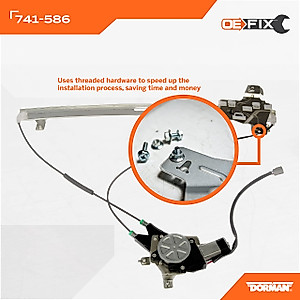 Dorman 741-586 Front Driver Side Power Window Regulator And Motor Assembly Compatible with Select Ford Models (OE FIX)