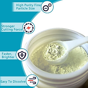 10.5oz Cerium Oxide Glass Scratch Remover, Professional Glass Polishing Compound for Windshield, Glass, TERO >99%, Faint Yellow, 1 Microns