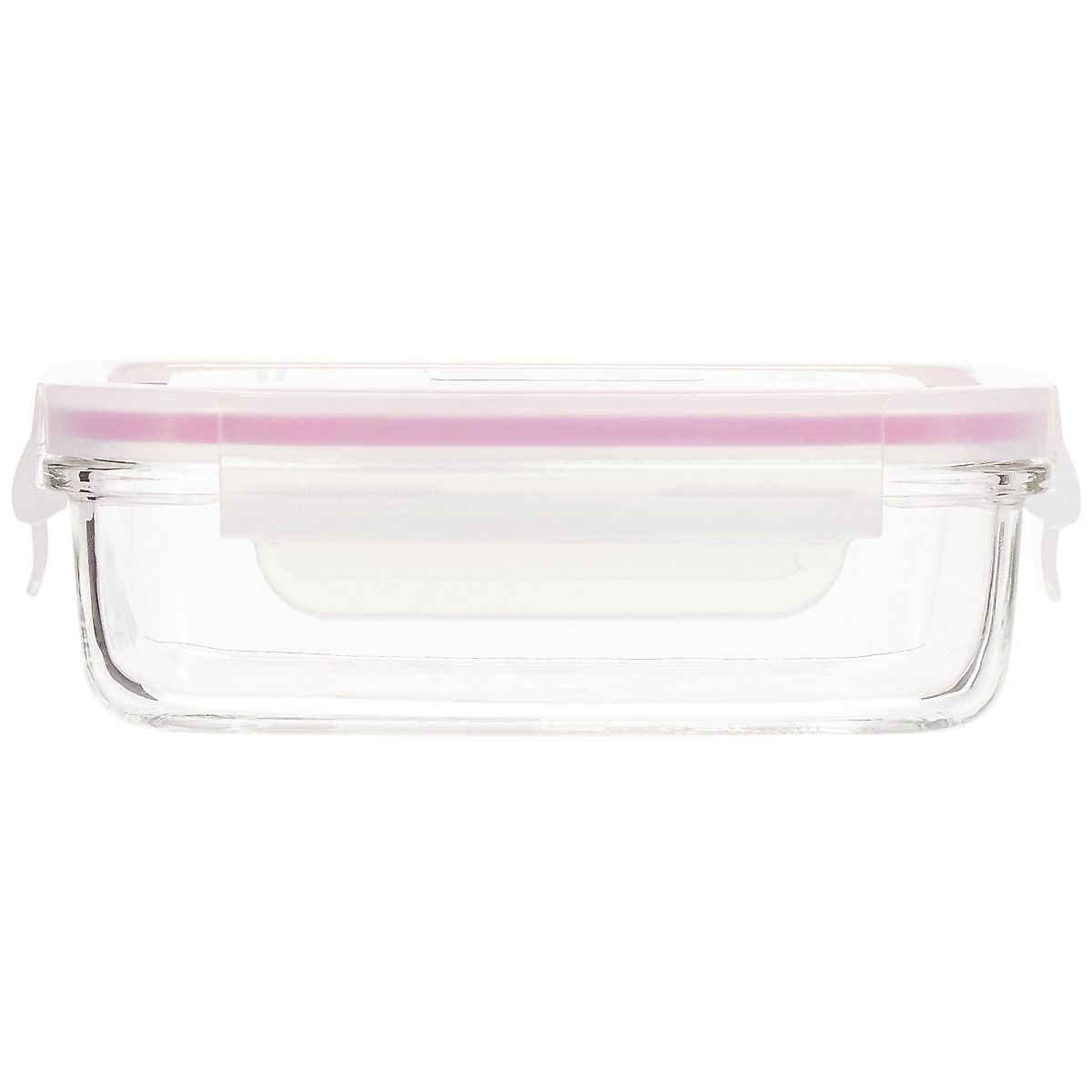 Glasslock RP519 Rectangle Oven Safe Food Glass Container, 400-ML (13-Ounce or 1½-Cups)