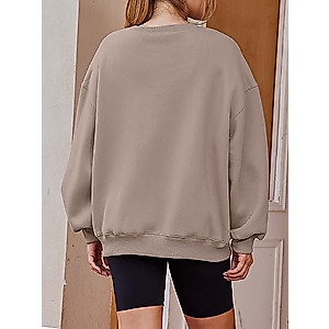 EFAN Women Sweatshirts Oversized Crew Neck Pullover Cute Casual Hoodies 2023 Fall Outfits Fashion Clothes