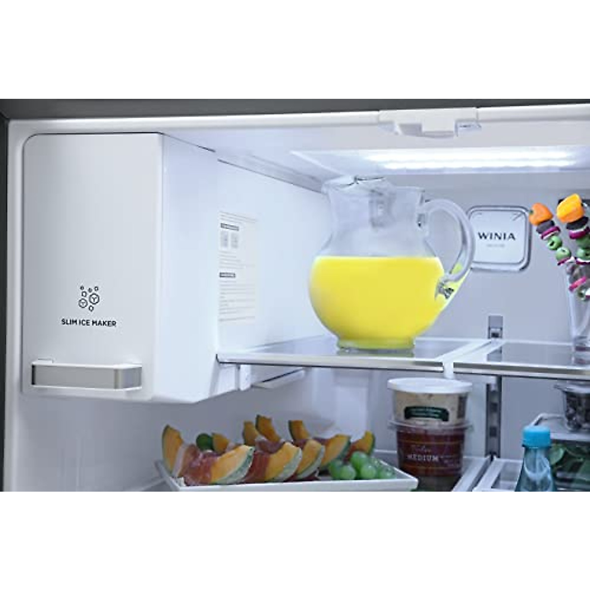 Winia 31 cu.ft French Door Refrigerator with Ice & Water Dispenser, Energy Star, Stainless Steel (WZBHD31ATE)