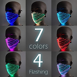 NeonPunk Rechargeable LED Luminous Face Mask