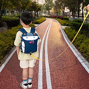 JIHUBEAR Cute Car Shape Toddlers Backpack with Lesh for 3-6 Year Old Boys and Girls Shoulder Bag Police Car