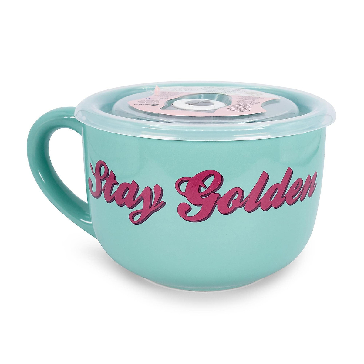 Silver Buffalo The Golden Girls Ceramic Soup Mug with Vented Lid | Holds 24 Ounces