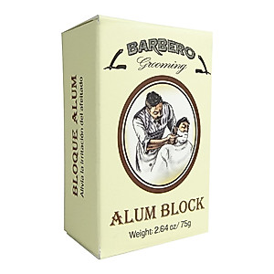 Barbero Alum Block 2.64 oz / 75 g Pack of 2