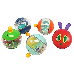 KIDS PREFERRED World of Eric Carle The Very Hungry Caterpillar Plastic Busy Balls Toy Medium