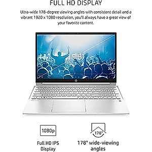 HP Pavilion 15T-EG00 Laptop 2022 15.6” FHD 1920 x 1080 Display Intel Core i7-1165G7, 4-core, Intel Iris Xe Graphics, 32GB DDR4, 1TB SSD, Wi-Fi 6, Bluetooth 5.2, 720p HD Camera, Windows 11 Home