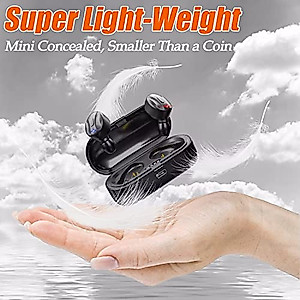 Lady house Wireless Earbuds Bluetooth 5.0 Headphones,in-Ear Earphones with 350Mah Charging Case and LED Display Built-in Mic for Sports, Workout, Gym, Dark, XG13