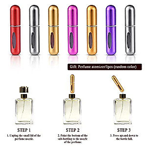 Kioten - 2 Pack Jewelry Box, Travel Jewelry Box Built-Mirror, With 1psc Random Color Perfume Atomizer, Girls And Women Jewelry Box, Adjustable Compartment, Pink