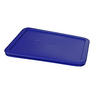 Pyrex 7211-PC 6 Cup Cobalt Blue Rectangle Food Storage Lid for Glass Dish (1, Cobalt Blue)