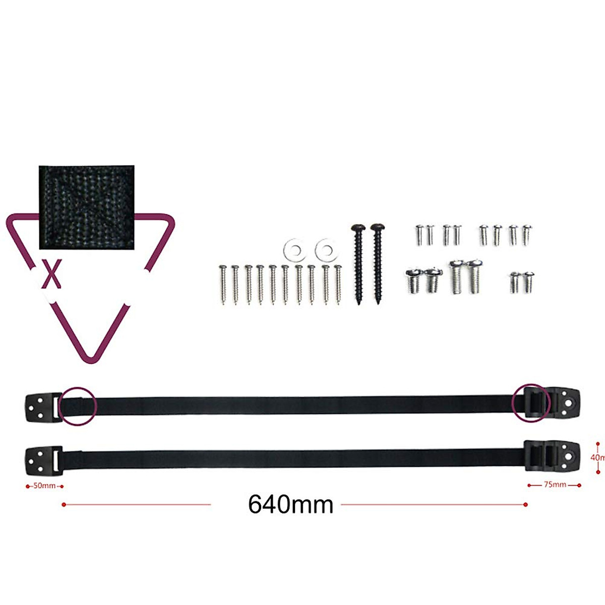 NUOBESTY 4pcs Childproof Holder Kid Furniture Kids Utv Inflatable Headbands for Kids Anti-tip Furniture Strap Dresser Earthquake Straps Tv Safety Straps Child Lock Baby Protection