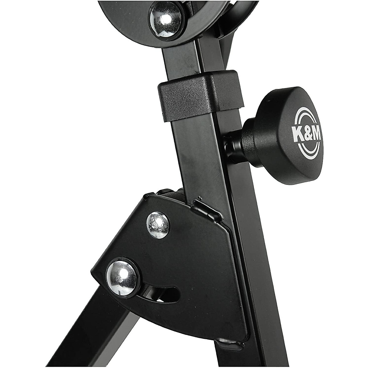 K&M Konig & Meyer 14047.000.55 Performance Pneumatic Stool | Easily Adjust Height/Angle of the Ergonomic Set /Footrest | Professional Grade for all Musicians | German Made | Black Imitation Leather