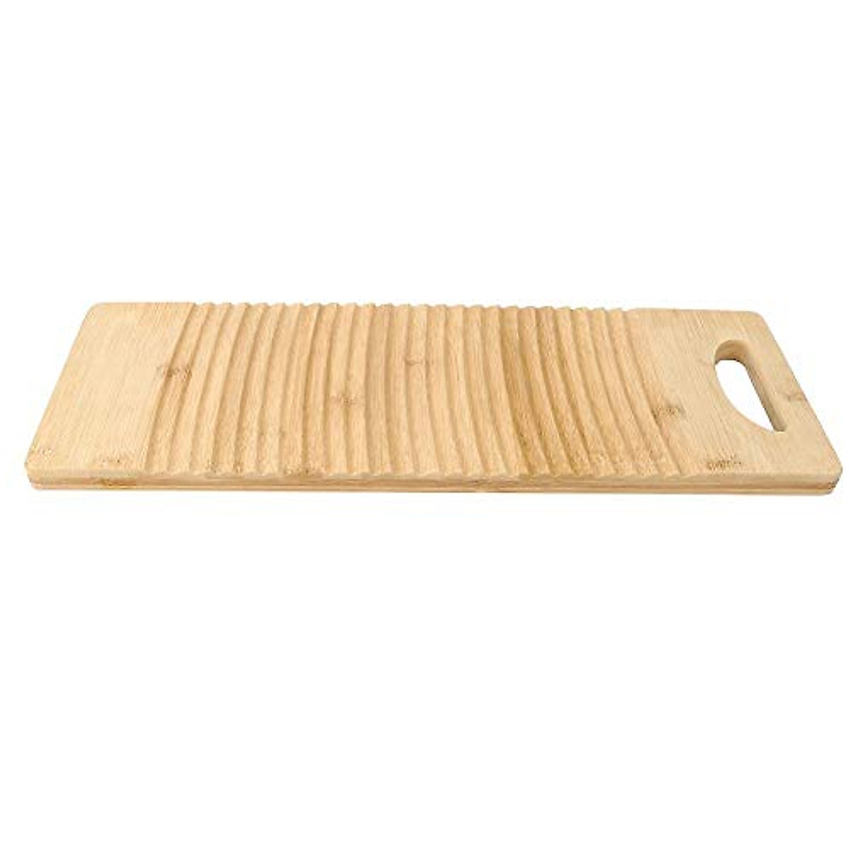 Junluck Laundry Washing Board, Clothes Cleaning Tools Modern and Simple Thicken Wooden 19.7in Washing Board, for Family Use Gift