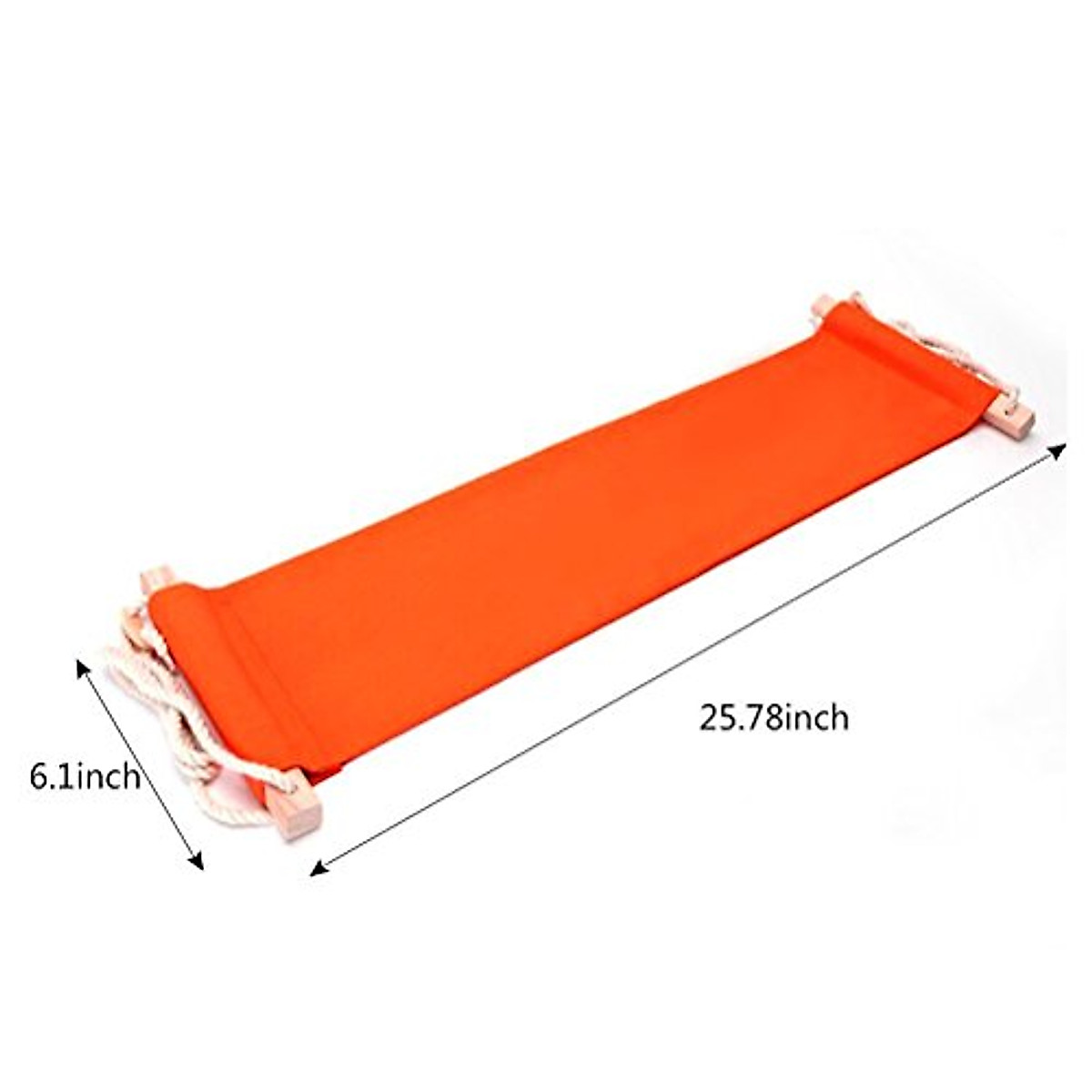 AccMart Adjustable Mini Foot Rest Stand Office Desk Feet Hammock Orange