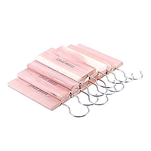 FunSpt 26 Pcs Cedar Blocks Combination with Fragrance Odor 100% Nature Aromatic Red Ceder Planks for Hanger Wardrobes Closets Drawers Freshener Clothes,Combination 001