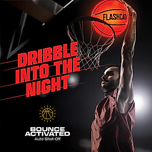 Light Up Basketball - Glow in the Dark - Sports Gear Accessories Easter Gifts for Boys 8-15+ Year Old - Kids, Teens Gift Ideas - Cool Teen Boy Toys Ages 8 9 10 11 12 13 14 15 Age Outdoor Teenage