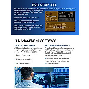 Tinker Board 2 6-Core 2.0 GHz Rockchip RK3399 Single Board Computer 2GB RAM GB LAN Wi-Fi & Bluetooth 5.0 GPIO Connectivity Support 4K Dual-Display