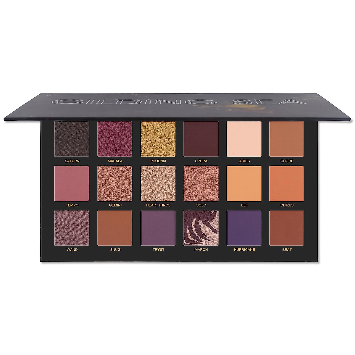 CHARMCODE Shimmer Matte Makeup Eyeshadow Palette Professional 18 Colors High Pigmented Warm Neutral Metallic Blendable Creamy Eye Shadow Pallet Set