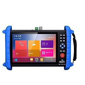 CCTV Camera Tester-Support up to 6K IP Camera and CVBS Analog Camera-with IP Discovery/PoE/WiFi/HDMI Output/RJ45 TDR Test/PTZ Control/Focus Test