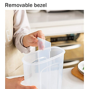 Airtight Storage Container,Large Capacity Compartment Storage Box,Cereal & Dry Food Storage Box,Clear Plastic Canisters with Lids,Green