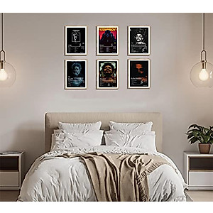 Facdem Weeknd Poster The Music Album Cover Posters Print Set of 6 Room Aesthetic Canvas Wall Art for Girl and Boy Teens Dorm Decor 8x10 inch
