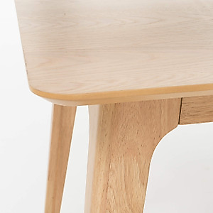 Christopher Knight Home Idalia 50" Rectangular Dining Set, 5-Pcs Set, Natural Oak / Light Beige