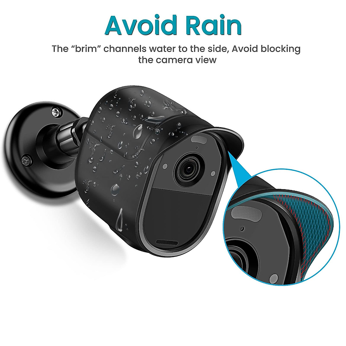 CaseBot Silicone Skins Compatible with Arlo Essential Spotlight Camera (1st Generation, VMC2230), 3 Packs Durable and Weatherproof Protective Silicone Case Cover, White