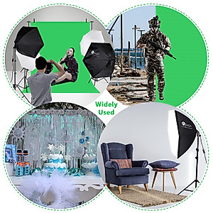 HPUSN 8.5 x 10 ft Background Support System, Photo Video Studio Light Kit 5400K Umbrellas Softbox Continuous Lighting Kit for Photo Studio Product, Portrait and Video Shoot Photography