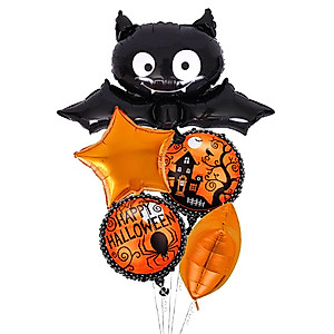 Halloween Decorations Indoor Halloween Halloween Balloons Party Decoration Supplies - 5PCS Halloween Mylar Foil Pumpkins Balloons for Halloween Party Decorations Supplies Boxing Day