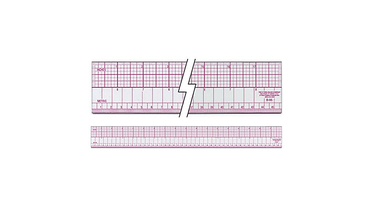 Buy Westcott Beveled Graph Ruler - Durable & Transparent