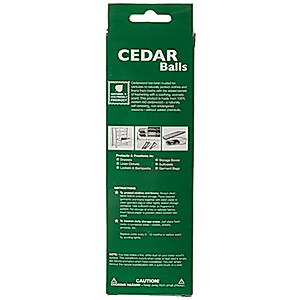 Cedar Fresh Household Essentials 24 Pack of Cedar Balls, 24-Pack, Brown