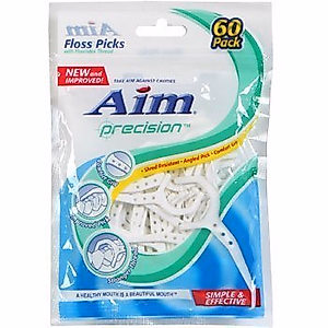 Aim Precision Floss Picks, 60-ct. Packs (Pack of 5)
