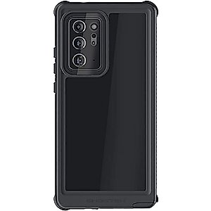 Ghostek NAUTICAL Note 20 Ultra Waterproof Case Full Body with Screen Protector Built-In Watertight Seal Wireless Charging Compatible Designed for 2020 Samsung Galaxy Note20 Ultra 5G (6.9 Inch) (Black)