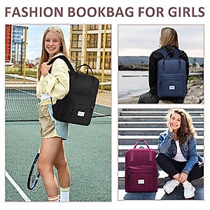 Mini Backpack for Women, Chasechic Lightweight Cute Small Hiking Casual Aesthetic Daypack for Teen Girls Wine Red
