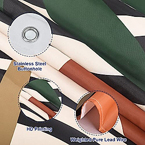 Boho Shower Curtain for Bathroom Mid Century Modern Bohemian Abstract Geometric Fabric Waterproof Bathroom Shower Curtains Set 72x72 Inch