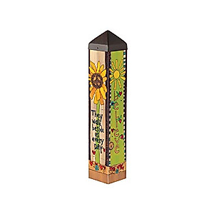Studio M with Us Everyday Art Pole Outdoor Decorative Garden Post, Made in USA, 20 Inches Tall